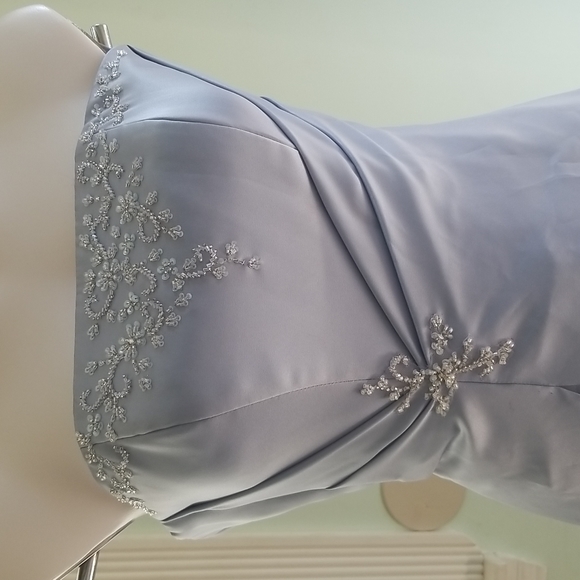 Alexia Designs | Dresses | Alexia Design Sequins Formal Light Bluedress ...